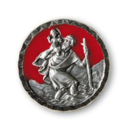 Metallplakette Christophorus (1 St&uuml;ck)
