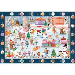 Mein Wimmel-Adventskalender: Fr&ouml;hliches Schlittschuhlaufen