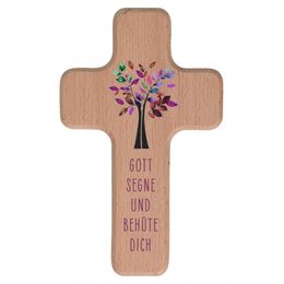 Kinderholzkreuz - Gott segne und beh&uuml;te dich (1 St&uuml;ck)