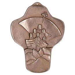 Kommunionkreuz aus Bronze - Boot (1 St&uuml;ck)