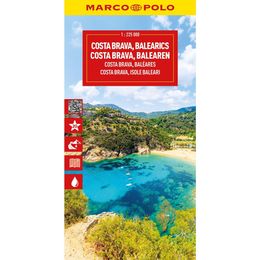 MARCO POLO Reisekarte Costa Brava, Balearen 1:225.000