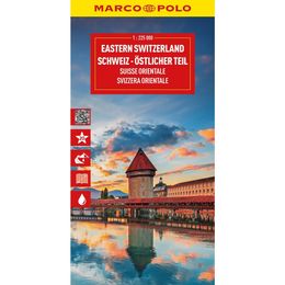 MARCO POLO Reisekarte Schweiz 02 Schweiz - &Ouml;stlicher Teil 1:225.000