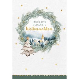 Weihnachtskarte - Frohe und gesegnete Weihnachten (6 St&uuml;ck)