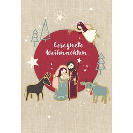 Weihnachtskarte - Gesegnete Weihnachten (6 St&uuml;ck)