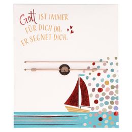 Textil-Armband - Gott ist immer f&uuml;r dich da (1 St&uuml;ck)