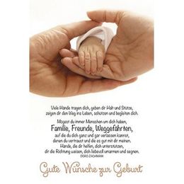 Faltkarte &raquo;Gute W&uuml;nsche zur Geburt&laquo;