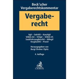 Beck'scher Vergaberechtskommentar Band 2: VgV, SektVO, KonzVgV, VOB/A-EU, VSVgV...