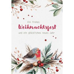 Geldgeschenkkarte - Ein frohes Weihnachtsfest und ein gl&uuml;ckliches neues Jahr (6 ...