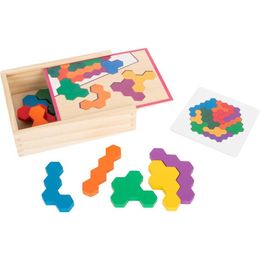 Lernspiel Holzpuzzle Hexagon