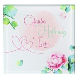 Glasrelief &raquo;Glaube, Hoffnung, Liebe&laquo;