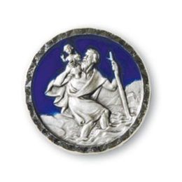 Metallplakette Christophorus (1 St&uuml;ck)