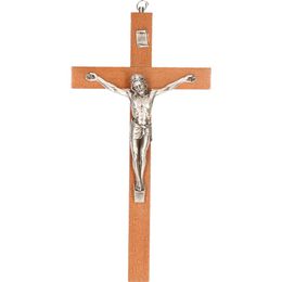 Holzkreuz mit Metallkorpus (1 St&uuml;ck)