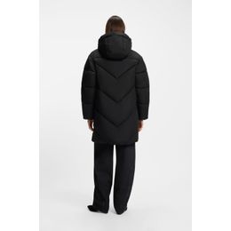 BOSS Orange Damen Steppmantel "Piapolly Premium Damenmode", schwarz, Gr. 42, unifarben, Web, Obermaterial: 100% Polyester, M&auml;ntel, mit Kapuze,