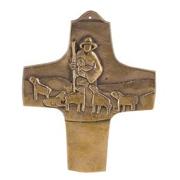 Bronzekreuz &raquo;Der Herr ist mein Hirte&laquo;