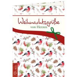 Weihnachtsgr&uuml;&szlig;e von Herzen (1 St&uuml;ck)