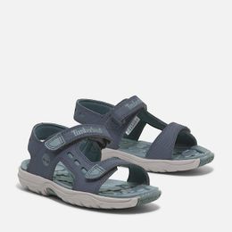 Timberland M&auml;dchen Sandale "MOSS JUMP BACKSTRAP SANDAL", Gr. 30dunkelblau, Leder, Schuhe, aus Leder