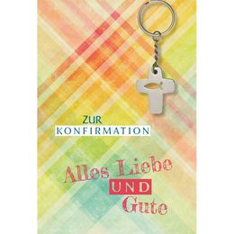 Gl&uuml;ckwunschkarte Zur Konfirmation alles Liebe und Gute (5 St&uuml;ck)