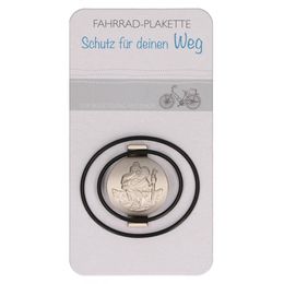 Christophorus-Fahrrad-Plakette f&uuml;r Lenker - Schutz f&uuml;r deinen Weg (1 St&uuml;ck)