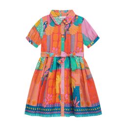 DANAMADE M&auml;dchen Sommerkleid "DANAMADE Dresses DJULE", bunt, Gr. 134, Obermaterial: 100% Baumwolle. Futter: 100% Baumwolle, Kleider