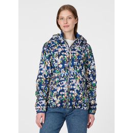 Ragwear Damen Outdoorjacke "DIZZIE PRINT"night blau, Gr. XXL, bedruckt, Web, Obermaterial: 100% Polyester, Jacken, mit hochschlie&szlig;endem Kragen,