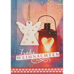 Gl&uuml;ckwunschkarte Frohe Weihnachten (5 St&uuml;ck)