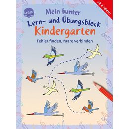 Mein bunter Lern- und &Uuml;bungsblock Kindergarten. Fehler finden, Paare verbinden