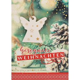 Gl&uuml;ckwunschkarte Gesegnete Weihnachten (5 St&uuml;ck)
