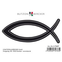Autoaufkleber Fisch - schwarz (10 St&uuml;ck)