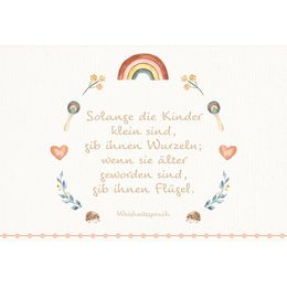 Gl&uuml;ckwunschkarte zur Geburt - Solange die Kinder klein sind... (6 St&uuml;ck)