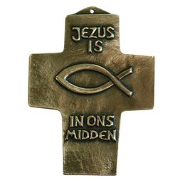 Kommunionkreuz "Jezus is in ons midden" (1 St&uuml;ck)