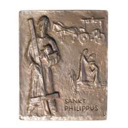 Bronzeheiligenrelief Philippus - Philipp (1 St&uuml;ck)