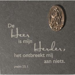 Schieferplatte "De Heer is mijn.." (1 St&uuml;ck)