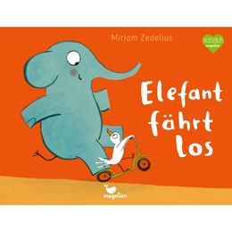 Elefant f&auml;hrt los