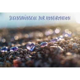 Gl&uuml;ckwunschkarte Segensw&uuml;nsche zur Konfirmation (6 St&uuml;ck)