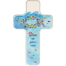 Kinderkreuz "J&eacute;sus est parmi nous" (1 St&uuml;ck)