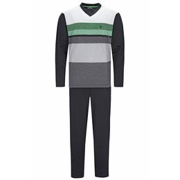 Herren-Pyjama &raquo;Ringelmuster schwarz&laquo;