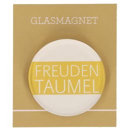 Kreis-Glasmagnet - Freudentaumel (1 St&uuml;ck)
