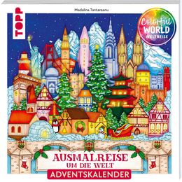 Colorful Christmas Weltreise - Weihnachtliche Ausmalreise um die Welt