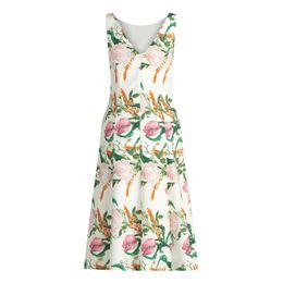 Vera Mont Damen Sommerkleid "Damen mit Kellerfalten", bunt, Gr. 46, Obermaterial: 90% Polyester, 10% Elasthan. Futter: 100% Polyester, Kleider