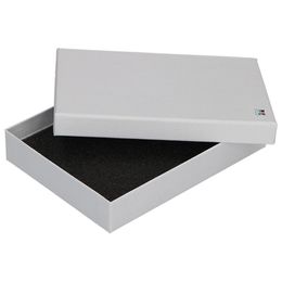 Geschenkschachtel 7 x 14 x 2,8 cm, grau (1 St&uuml;ck)