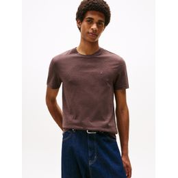 Tommy Jeans Herren T-Shirt "TJM XSLIM JASPE HTR TEE EXT", braun, Gr. 4XL, Single Jersey, Obermaterial: 60% Baumwolle, 40% Polyester, Shirts, Mit