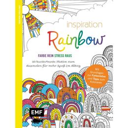 Inspiration Rainbow - 50 kunterbunte Motive zum Ausmalen f&uuml;r mehr Spa&szlig; im Alltag