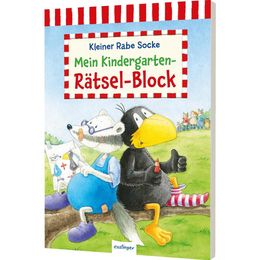 Esslinger Der kleine Rabe Socke: Mein Kindergarten-R&auml;tsel-Block