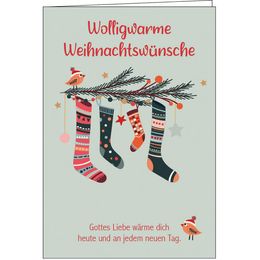 Faltkarte &raquo;Wohlig warme Weihnachtsw&uuml;nsche&laquo;
