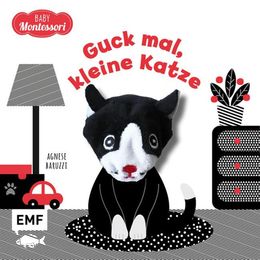 Kontrastbuch f&uuml;r Babys mit Fingerpuppe: Guck mal, kleine Katze