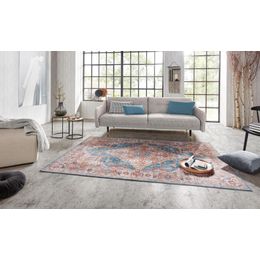 Teppich Hanse Home, B:160cm H:5mm L:230cm, blau, Polyester, Wohnzimmer, Teppiche, "Sylla", Orientalisch, L&auml;ufer, Vintage, Wohnzimmer, Schlafzimmer,