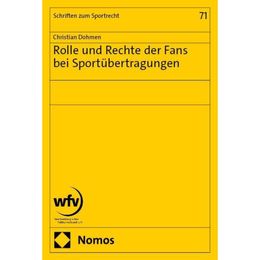 Rolle und Rechte der Fans bei Sport&uuml;bertragungen
