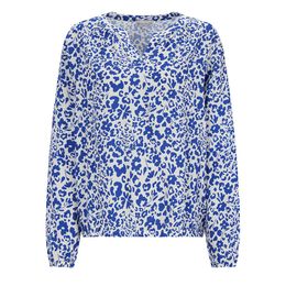 Damen-Bluse mit Bl&uuml;tendruck
