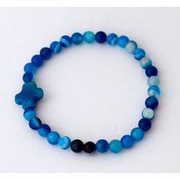 Edelsteinarmband mit Kreuz