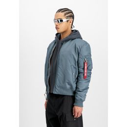 Bomberjacke Alpha Industries "MA-1 VF Vintage Fit 59", Herren, Gr. 3XL, denim blau, Obermaterial: 100% Nylon; Futter: 100% Nylon; F&uuml;llung: 100% Polyester, Jacken Bomberjacke